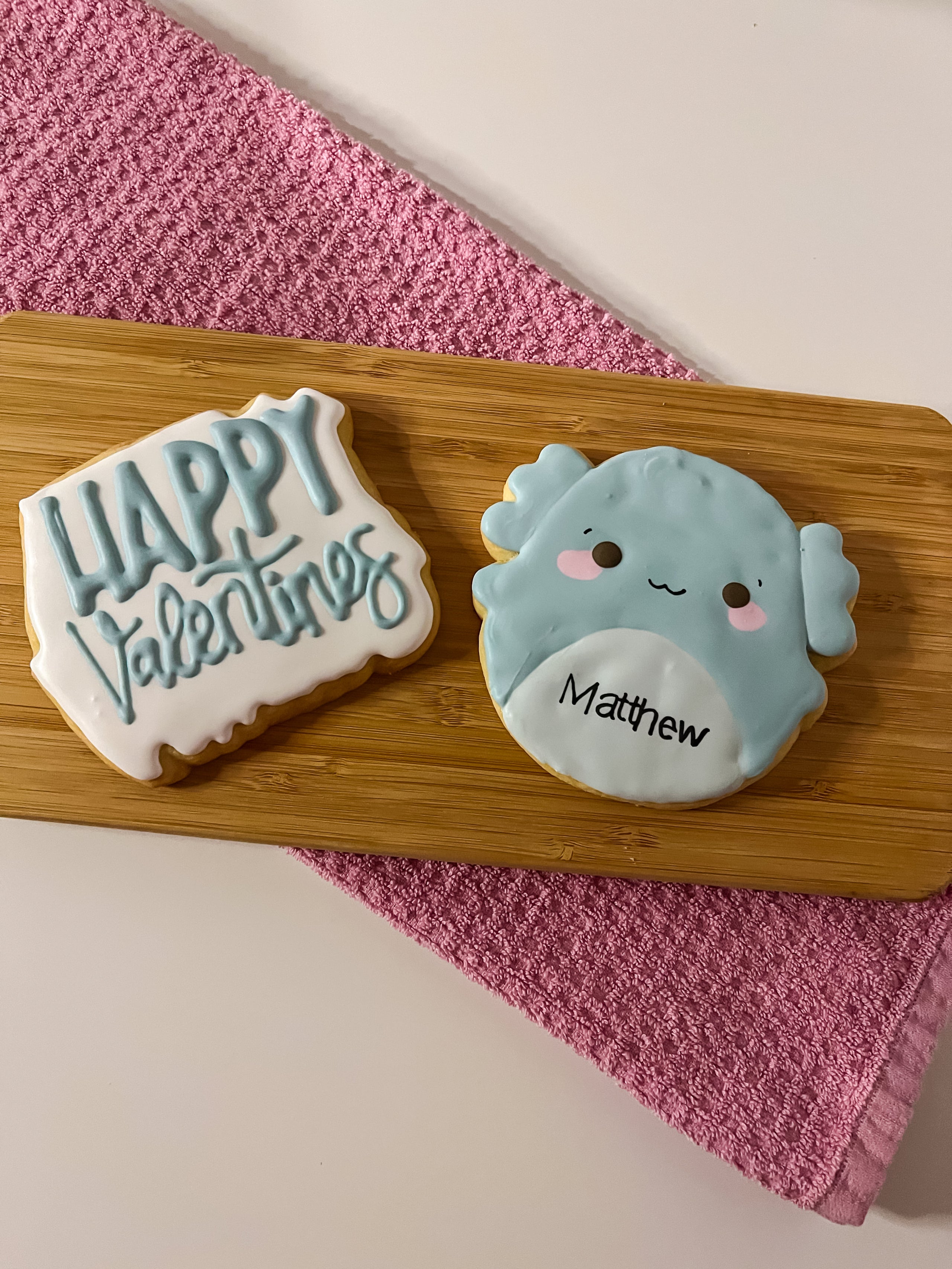 Axolotl Plush Cookie | Sugar and Slice